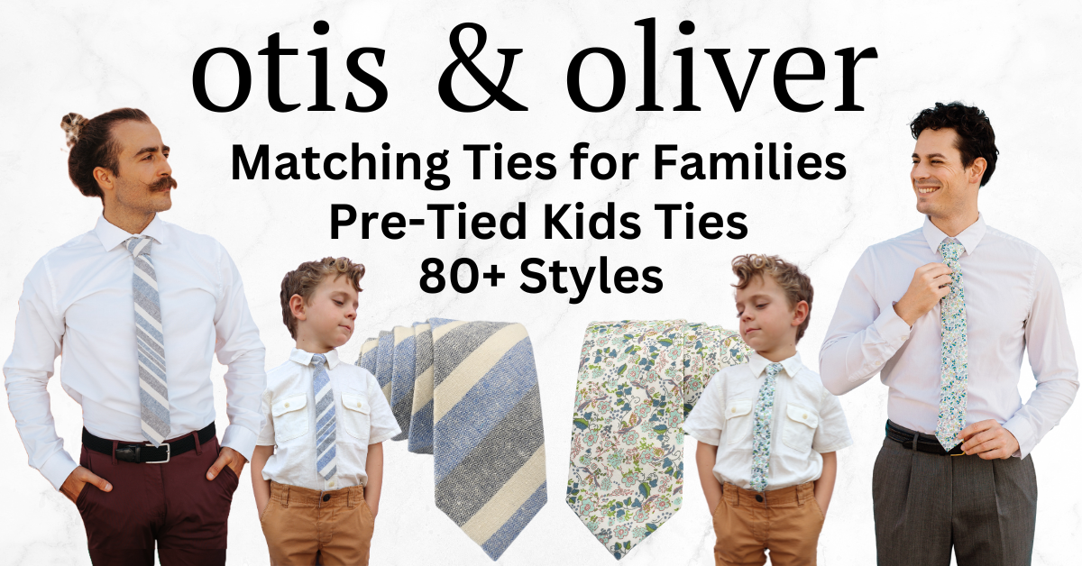 Otis & Oliver - 100% Cotton Ties in 5 Sizes for the Whole Family